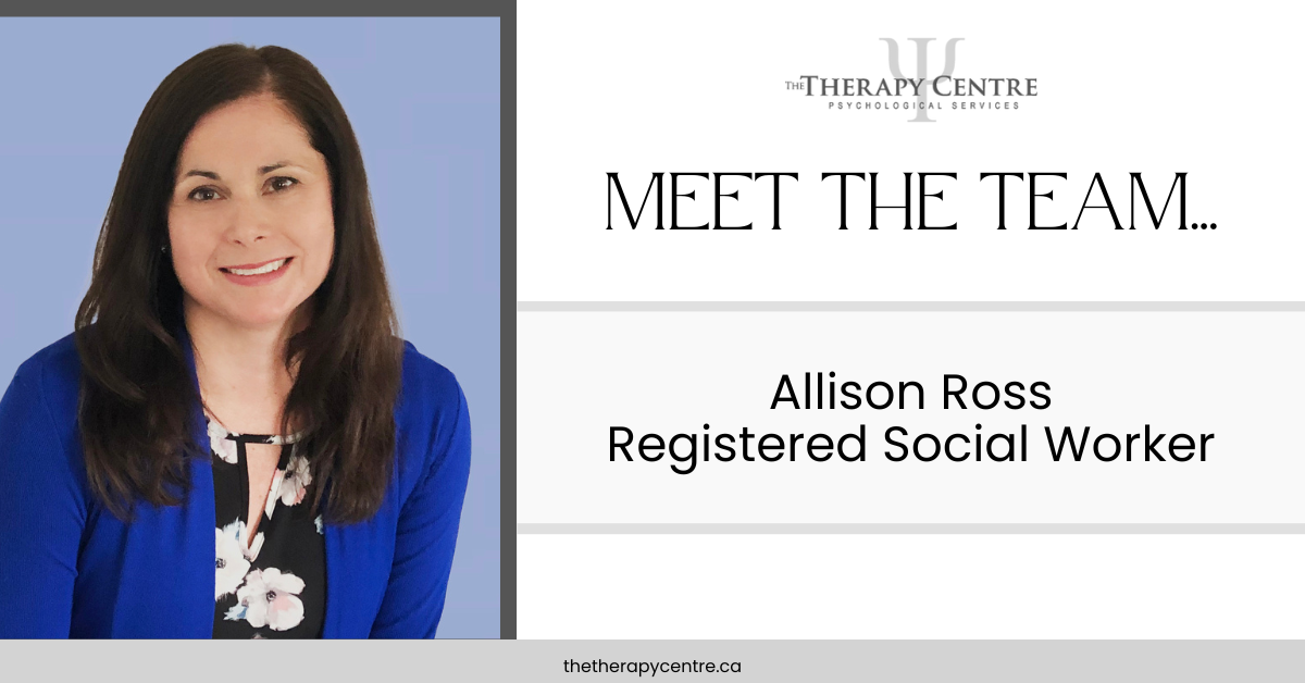 Allison Ross, Registered Social Worker | The Therapy Centre